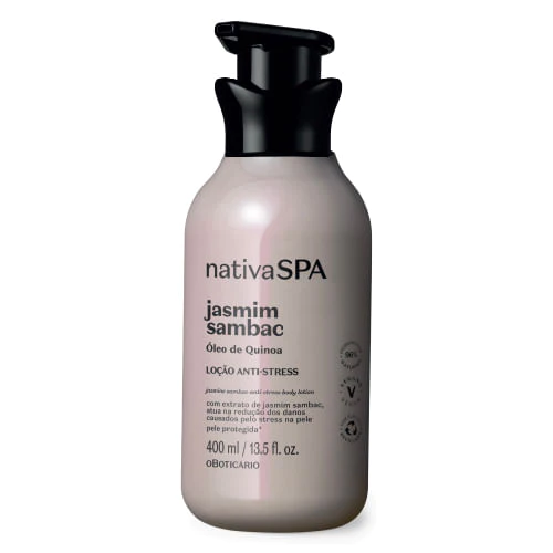 O BOTICÁRIO LOÇÃO HIDRATANTE NATIVA SPA JASMIM SAMBAC 400ML – Sete ...